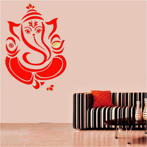 LYOMAN 59 cm Ganesh God Decorative Diwali Wall Sticker Non-Reusable ...