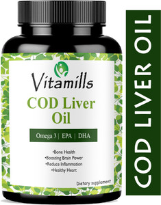 Vitamills Advanced Cod Liver Oil Capsules, (Advanced) Price in India ...