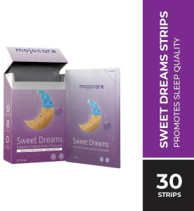Mojocare Sweet Dreams Melatonin Strips Oral Sleep Strips, Reduces ...
