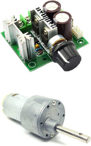 INVENTO 1pcs 12v 10 Kg-cm 100 RPM Side Shaft High Torque Geared DC ...