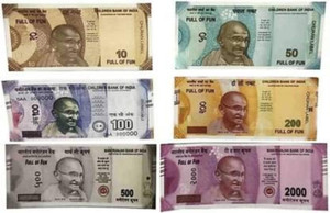 SpaceHaven Combo of 10 Each x 6 = 60 Nakli Note Playing Indian Currency ...