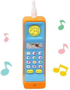 Reet Light and Sound Cordless Musical Phone Toy for Kids, Handheld ...