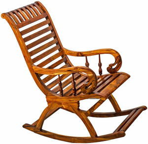FURNITUREHUB Sheesham Wooden Rocking Chair|Rocking Chair for Adults ...