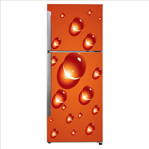 Decor studio 60 cm Decorative 3d water droplet in orange Self Adhesive ...