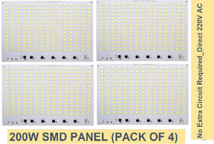 SG Flash (Pack of 4) 210 SMD led circuit board kit for 200 watt led ...