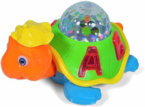 Toyporium Happy Turtle Bump and Go Dancing Toy Battery Operated 3D ...