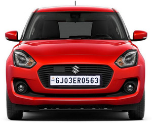 Yogiji Swift Car Number Plate Frame All Model Fit, Car Number Plate ...