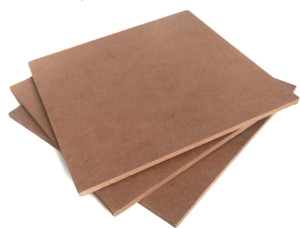Smartsy MDF BOARD 8" X 8" , Pack of Three , 6MM Thickness , (with wall ...