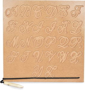 IJARP Wooden Cursive English Alphabet A to Z Uppercase Letters with ...