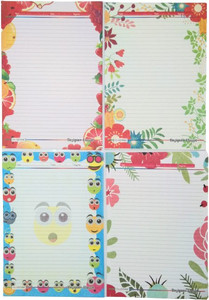 Flipkart.com | ROYALSHOP A4 -100 DESIGNER SHEETS ONE SIDE RULED A4 100 ...