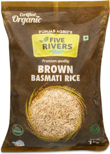 Five Rivers Organic Brown Basmati Rice | Organic Certified |Whole Brown ...