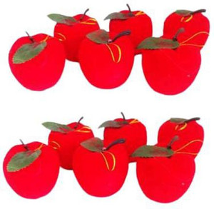 Chahbeli 6 Pcs Apple Big Size & 12 Apples Small Mini | Red Apple ...