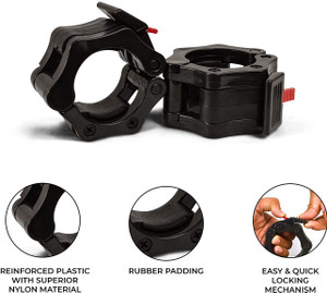 HACKERX Olympic Rod Locks barbell clamp black Multi-training Bar - Buy ...