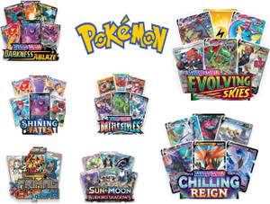 CrazyBuy Pokemon Cards Basic Ex Gx Booster Cards Mix Edition Cards ...