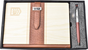 Shivom Crafts 2024 Diary + Pen Gift Set A5 Notebook Ruled 336 Pages ...