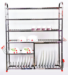 IRONTECH Utensil Kitchen Rack Steel 6 Layer 30X36 inch Wall Mount ...