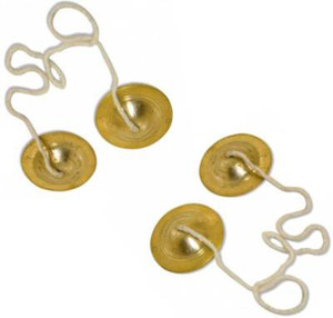 RAM musical Pack of Two Iran manjira Gold polish Kartal Instrument ...