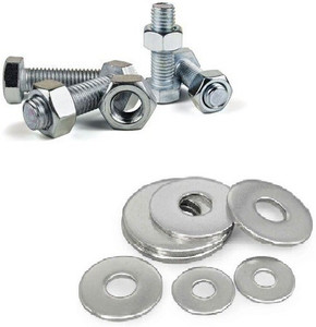 JENI MART Nut & Bolt Set GI NBW-8x25/32/40mm (60 nos) Price in India ...