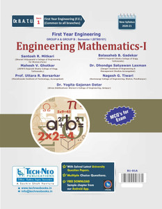 Engineering Mathematics-I For Sem 1 And BATU (BTBS101): Buy Engineering ...