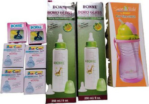 BONNE Baby Feeding Combo Boro glasso 150 ml & boro glasso 250 ml with ...