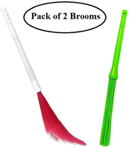 BARBYAM Adjustable Color Broomstick Dustpan Phool Kharata Jhadu Long ...