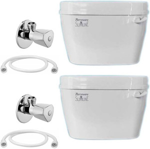 Parryware UNO Single Flush Tank with Trigon angle Valve with PVC ...