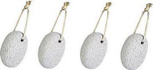 quadronic PUMICE STONE SCRUBBER For Body and Foot - Oval Shape, White ...