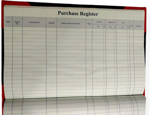 ArcenalRR Purchase register 200 pages -pack of 1 (130 GSM ledger paper ...