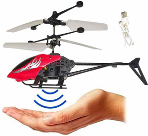 Vinsh Kids Plastic Induction Type 2-in-1 Flying Indoor Helicopter ...