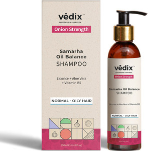Vedix Onion Strength Shampoo For Normal-oily Hair - Samarha Oil Balance ...