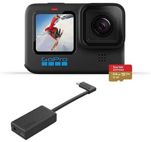 GoPro Hero 10 HERO10 Black - Waterproof Action Camera with Free Mic and ...