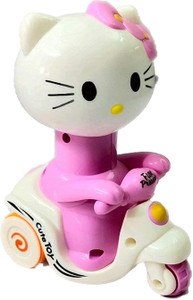 Galactic Hello Kitty toy fun pressure car toy Unbreakable Cartoon Push ...