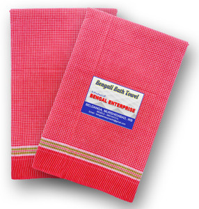 Bengal Enterprise Cotton 300 GSM Bath, Beach, Hair Gamcha Set - Buy ...