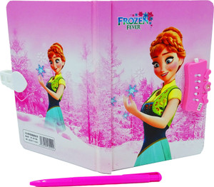 dishvy NEW FROZEN ANNA ELSA LOCK DIARY|KIDS NOTEBOOK A5 Notebook Ruled ...