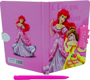 dishvy Three Princess theme password protected lock DIARY|Pink||KIDS ...