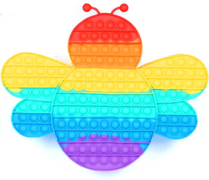 UV BUY Big Size Queen Honey Bee Pop Fidget Toy Rainbow Chess Board Push ...