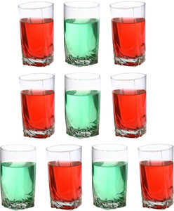 1st Time (Pack of 10) Transparent Water Glass, Set Of 10, 220 ML Glass ...