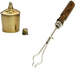 Apex Labs Brass Spirit Lamp With Test Tube Holder for Lab Use ...