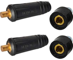 Bansal ARC 10-25 Male & Female Connectors Pack of 4 Welding Cable Joint ...