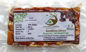 Kitchen Jungle Seedless Dates (1KG) Pin Khajur Arabian Dates, Dates Dry ...