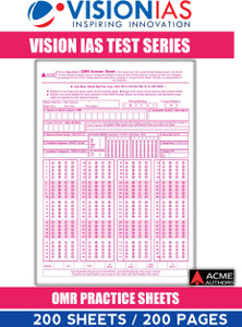 Vision IAS Test Series OMR Sheets For Practice UPSC Prelim 200 OMR ...