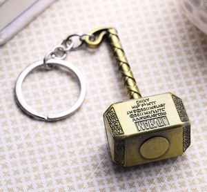 Marvel ™ Avengers Characters Marvel Series Golden Color Thor Hammer ...