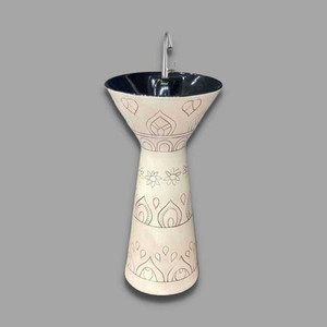 DK Trading Company Ceramic Designer Wash Basin (Pack of 1) Pedestal ...