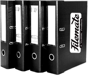 Flipkart.com | FileMate Rexine Index File(Pack of 4 pcs)(3 inch Spine ...