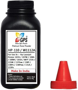 Black Hp 110A / W1112A Toner Cartridge Refill Powder For Use HP Printer ...