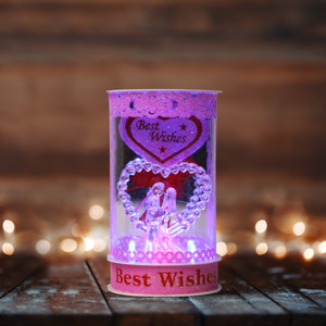 Awesome Craft Dil Shepe Gift with Light for Valentine Marriage ...