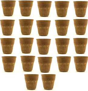 B S NATURAL Pack of 22 Terracotta Clay Kullad, Traditional Indian Desi ...