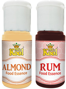 Mr.Kool Food Essence Almond, Rum 20ML Pack Of 2. Essence For Cake ...