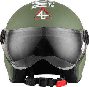 4U SUPREME Icon Jet Half Face ISI Marked High Material with Unbreakable ...