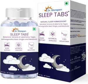Dr. Morepen Sleep Tabs | Melatonin 3mg Sleeping Tablets | For Stress ...
